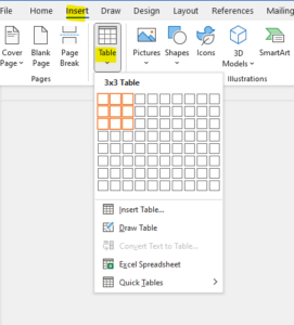 How to create and format tables in Microsoft Word - TTS NORDIKA